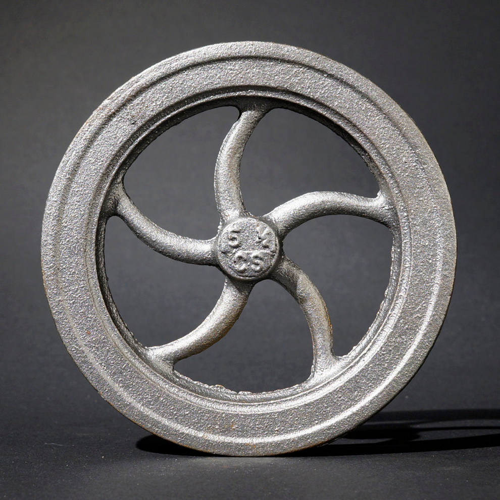 5½" Flywheel 5-Spoke Curved – Martin Model Pattern and Woodworking